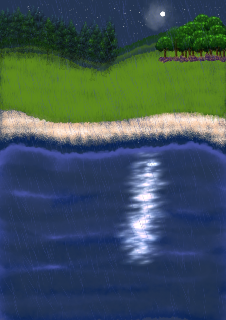 I love a rainy night.. - ibisPaint