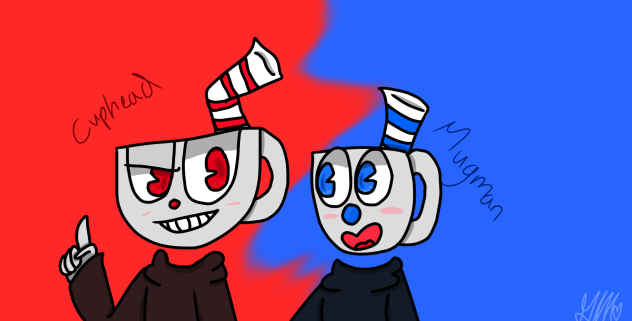 cuphead and mugman- speedpaint - ibisPaint