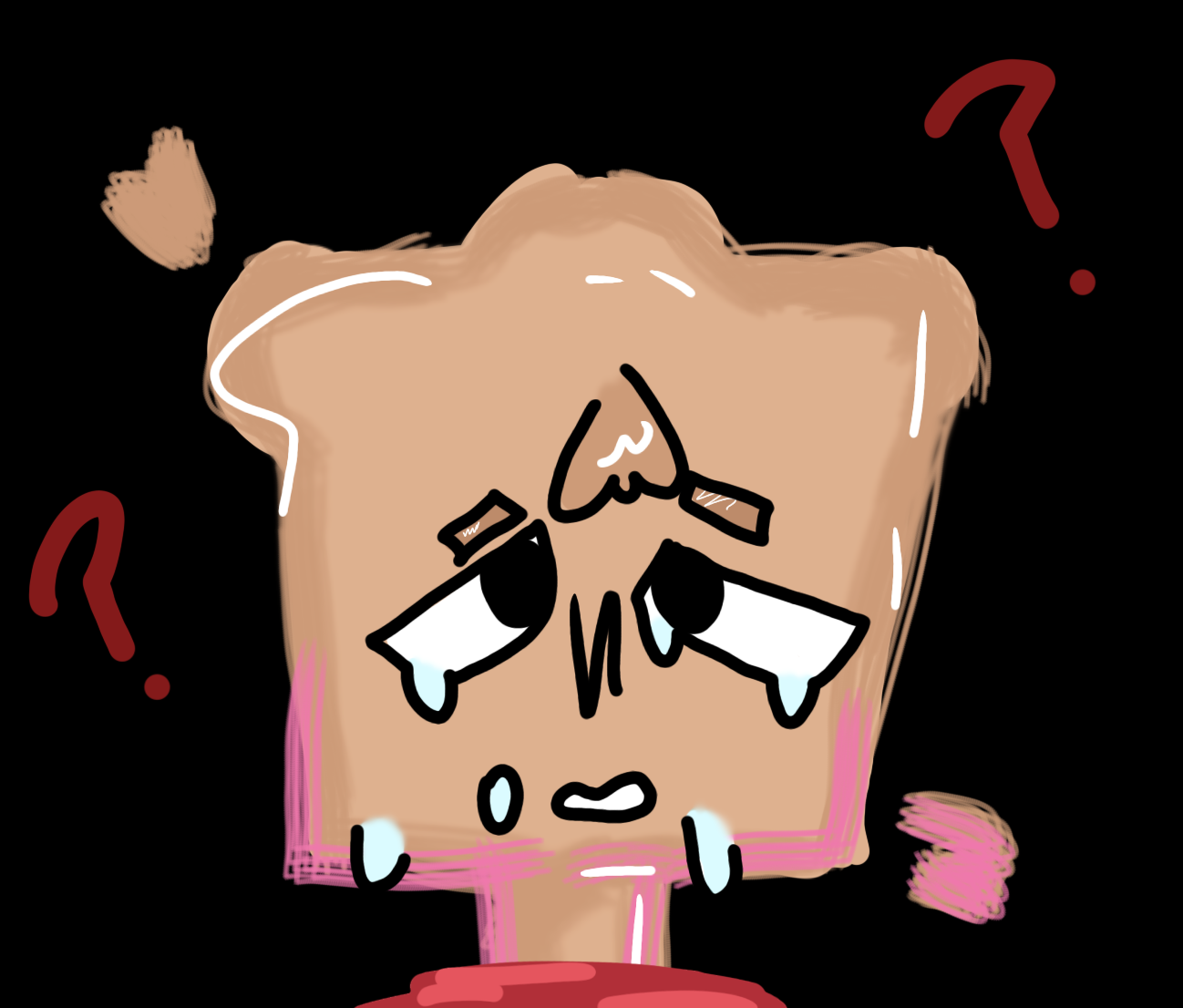 sad bread man - ibisPaint