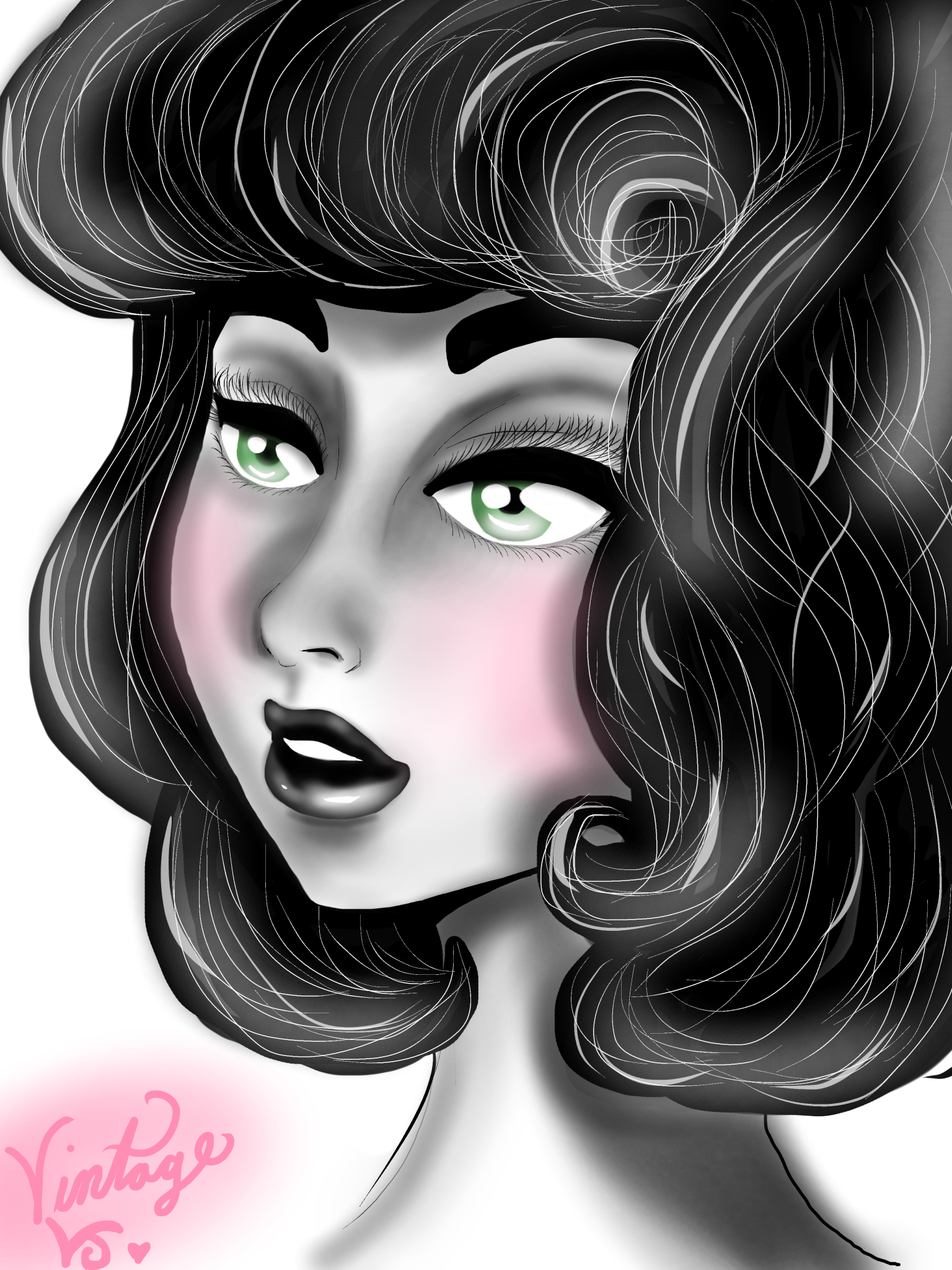 vintage girl - ibisPaint