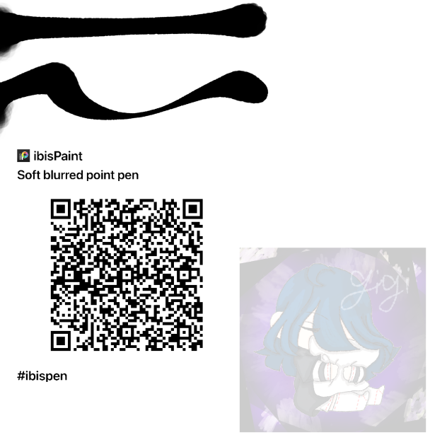 Soft blurred point pen - ibisPaint