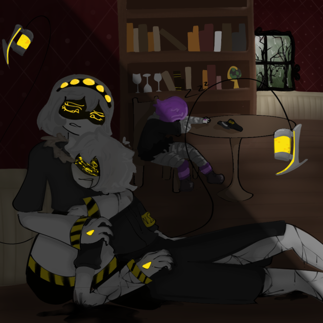 V, N, and Uzi Murder drones - ibisPaint