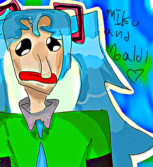 Miku and baldi - ibisPaint