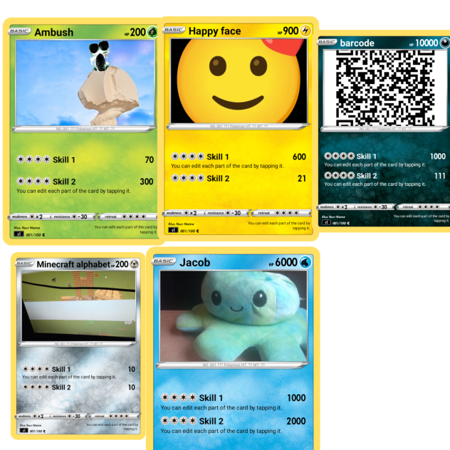 Pokémon cards battle - ibisPaint