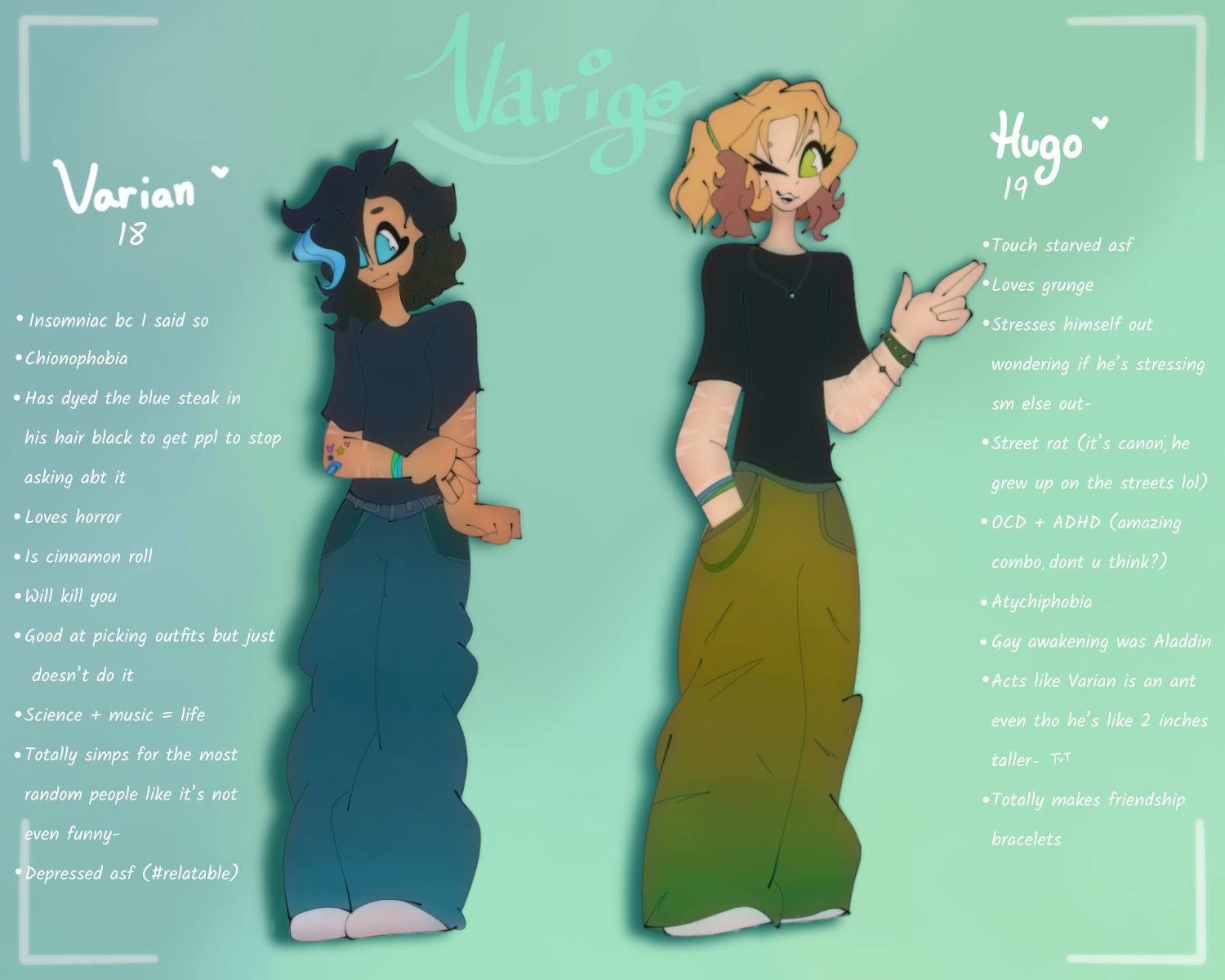 Varigo! 💚🤍🩵, 🩷💜💙 - ibisPaint