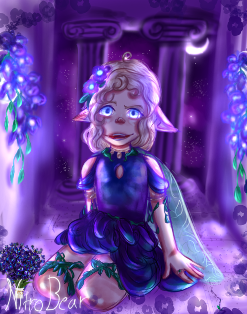 Purple Orchids - ibisPaint