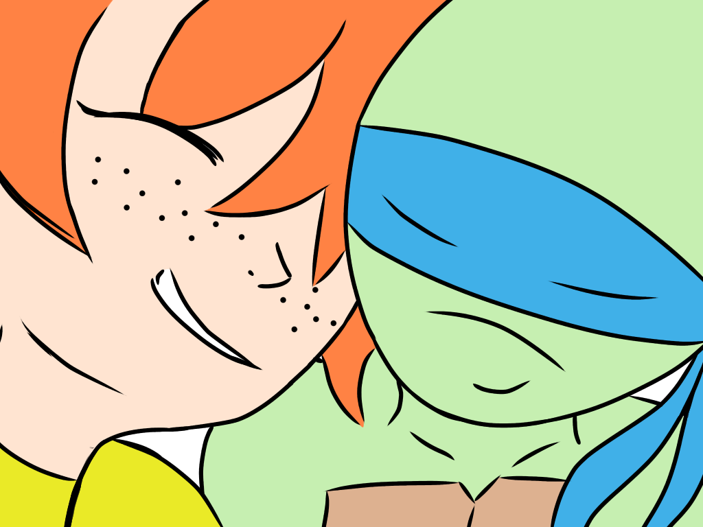 Leo and April - TMNT - ibisPaint