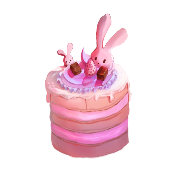 strawberry cake - ibisPaint