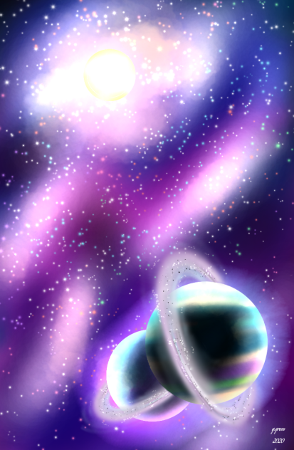 galaxy twins - ibisPaint