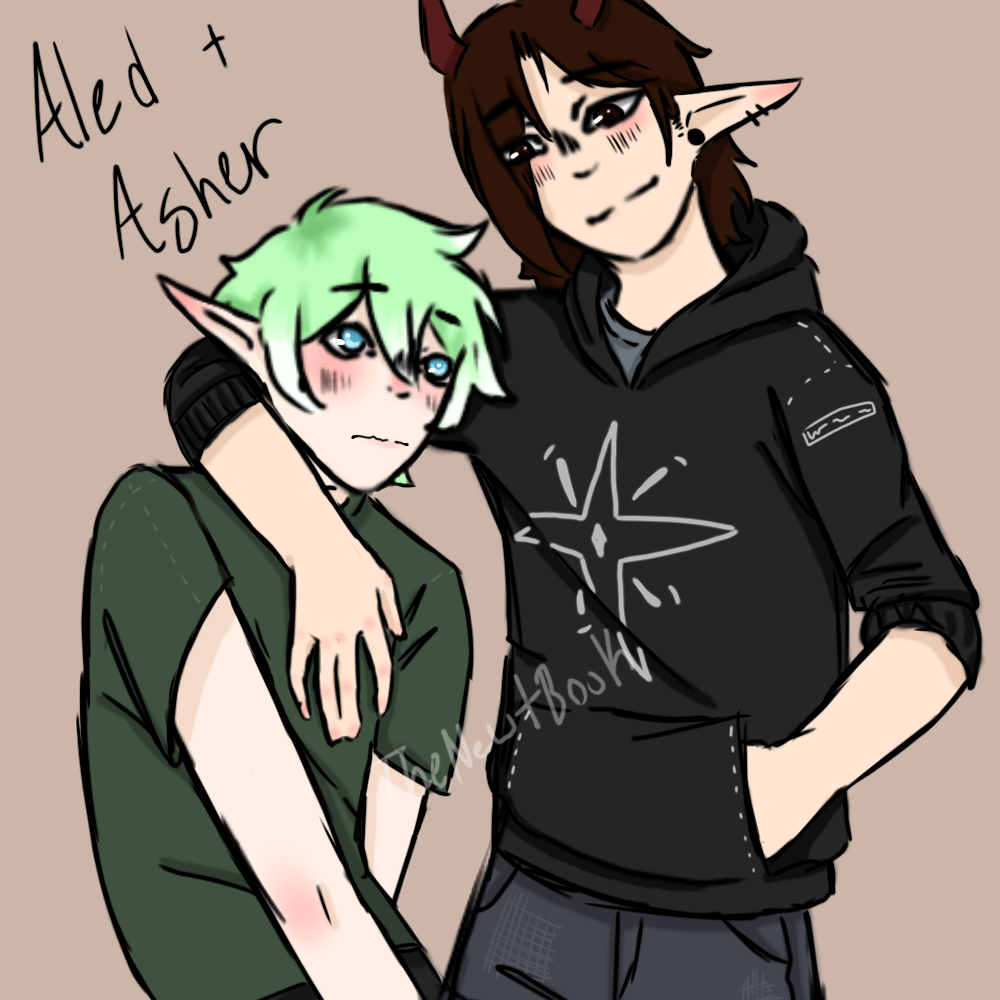 Aled and Asher - ibisPaint