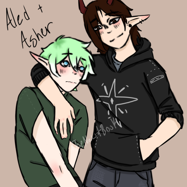 Aled and Asher - ibisPaint