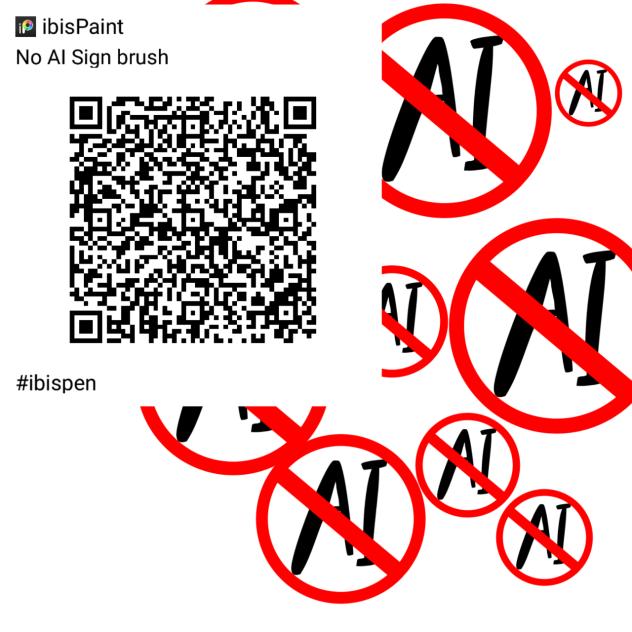 No AI Sign brush - ibisPaint