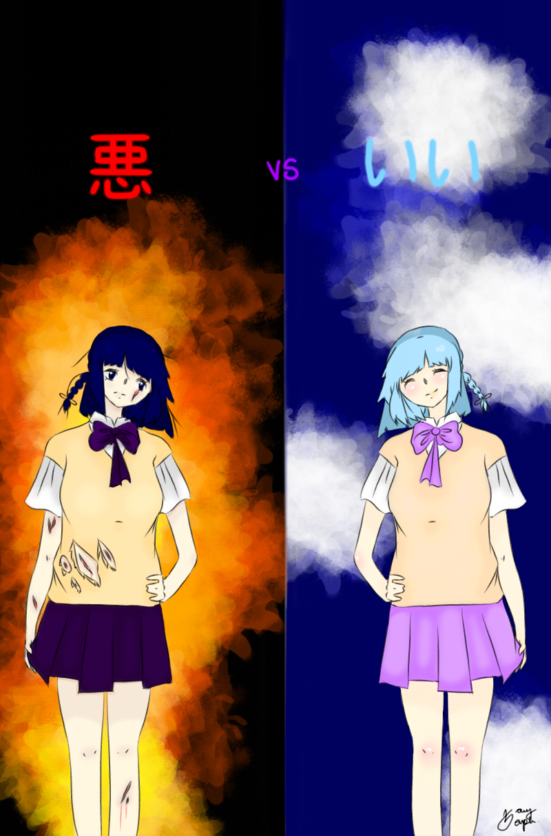 evil vs good - ibisPaint