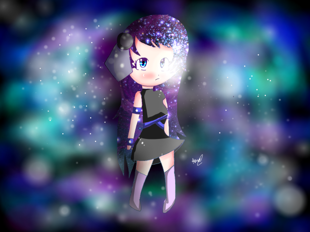 Galaxy Themed Chibi! X3 - ibisPaint