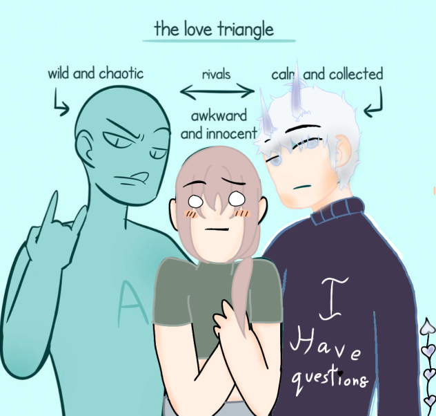 Love triangle Collab - ibisPaint