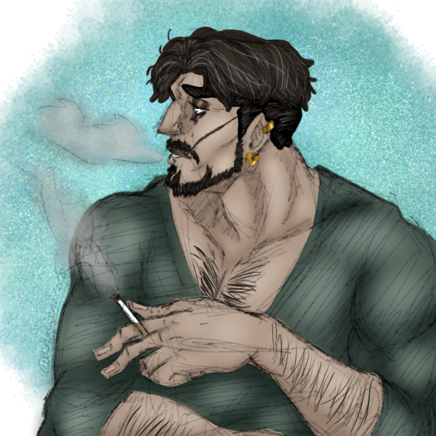 Old Pirate (Colored) - ibisPaint