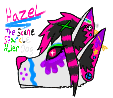 Sparkle Dog OC Hazel - ibisPaint