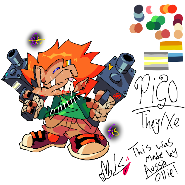 Pico Headcanon Design! (REMAKE) - ibisPaint