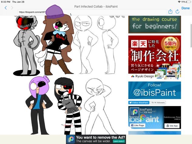 Half infected collab - ibisPaint