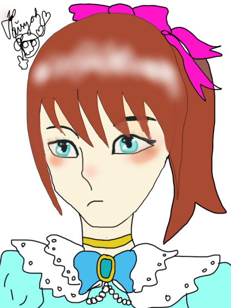 turquoise girl - ibisPaint