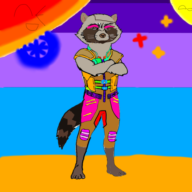Guardians of the galaxy Vol.10000 Rocket - ibisPaint