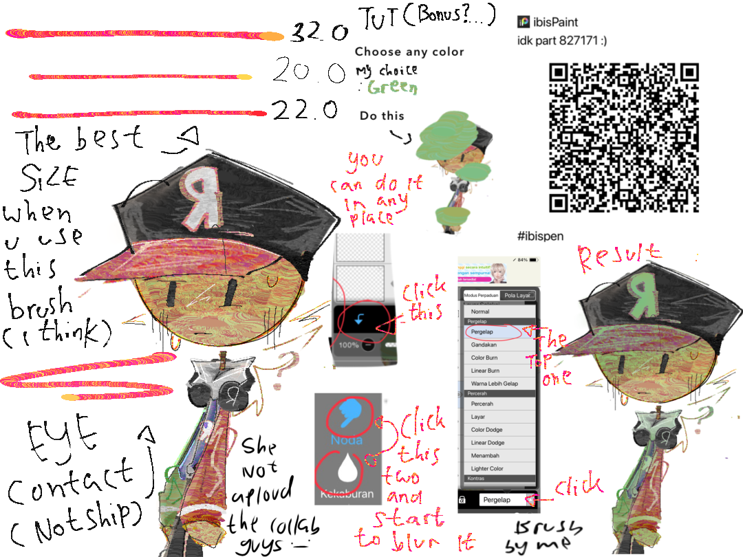 Make a brush while collab with my sis! - ibisPaint