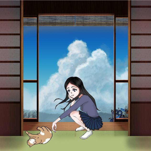 A boring summer day☀️🐈 - ibisPaint