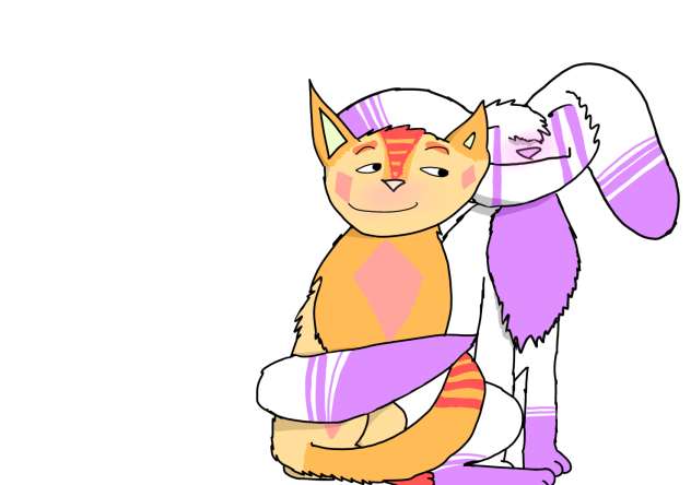 Two cats - ibisPaint