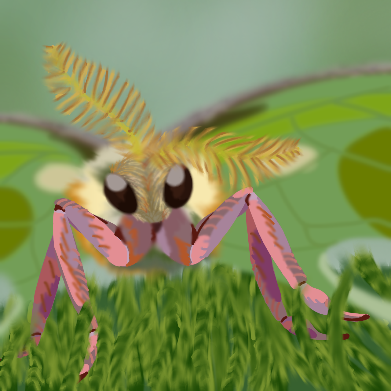 Luna moth - ibisPaint