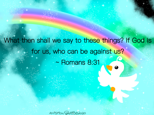 Romans 8 31 - Scriptures For Anxiety - S - ibisPaint