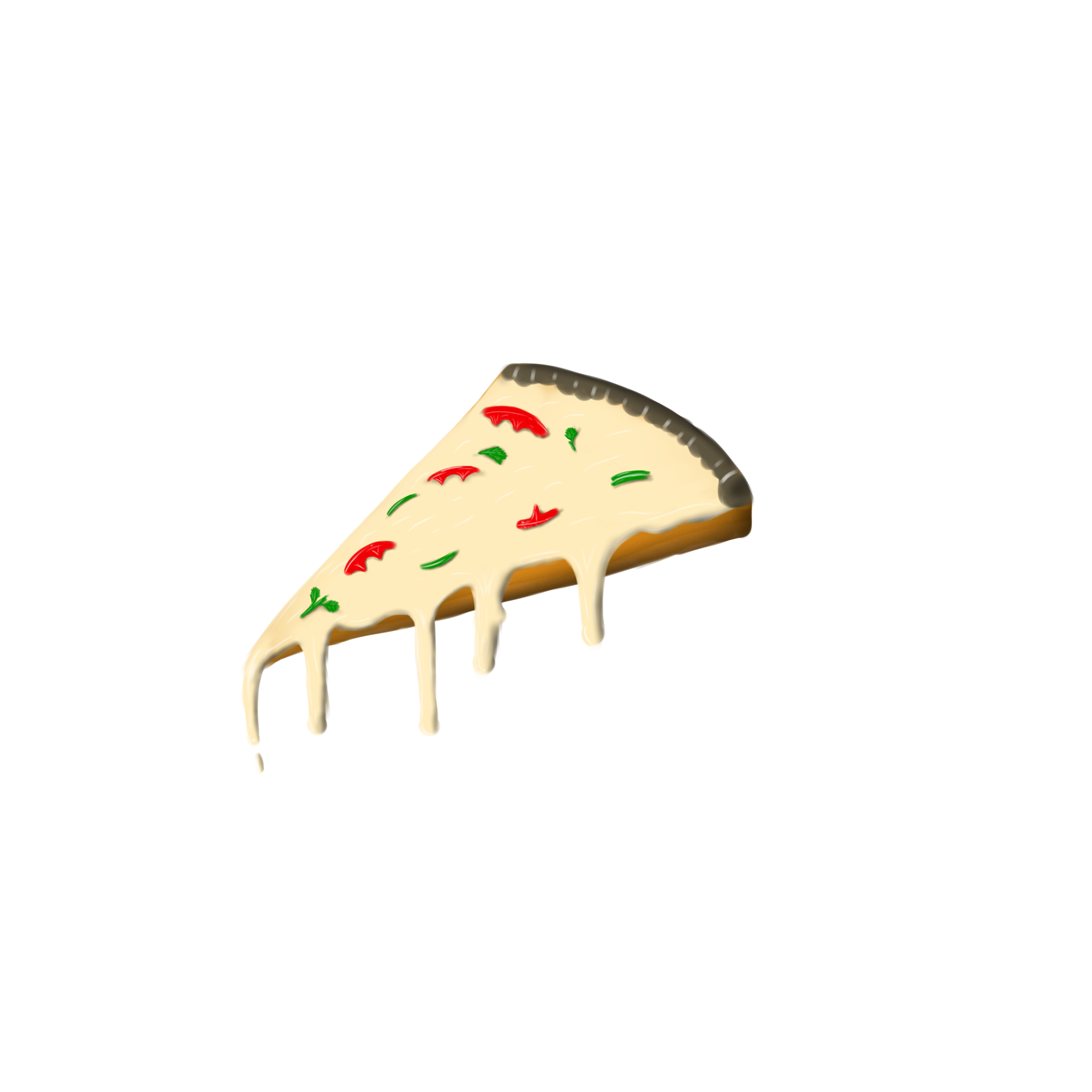Cheesy Pizza Slice - ibisPaint