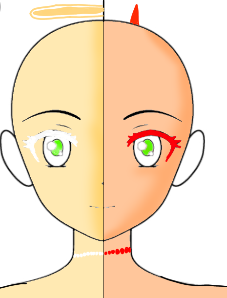 Angel vs devil - ibisPaint