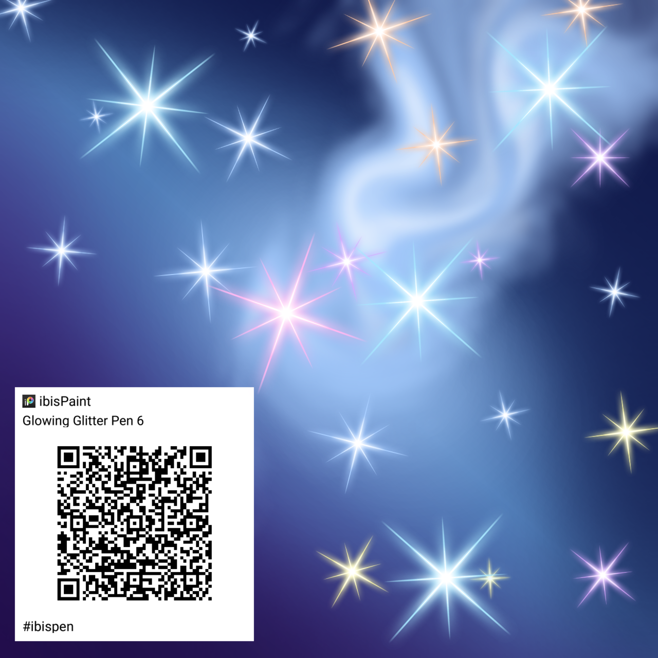 Glowing glitter pén 6 - ibisPaint
