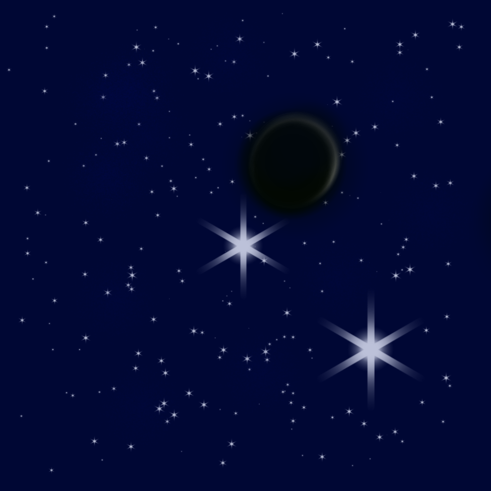 night far away sky - ibisPaint