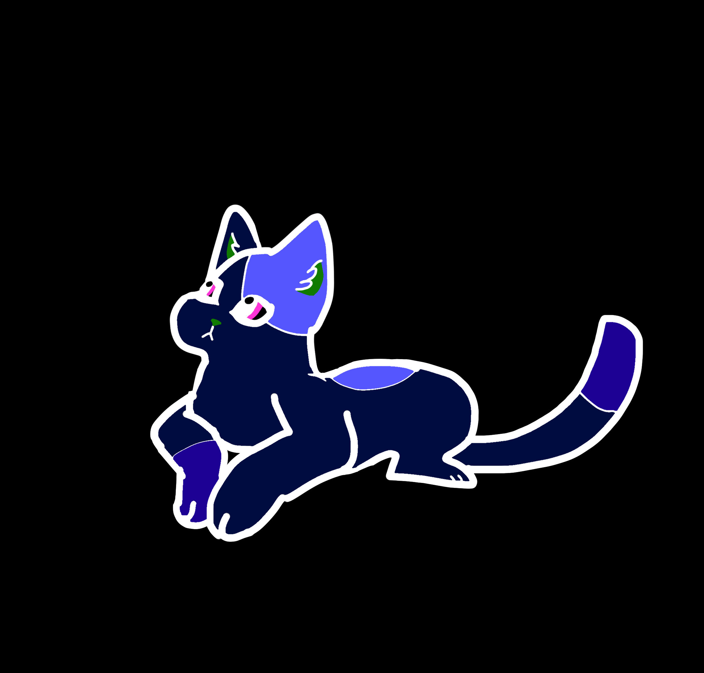 Inverted cat - ibisPaint