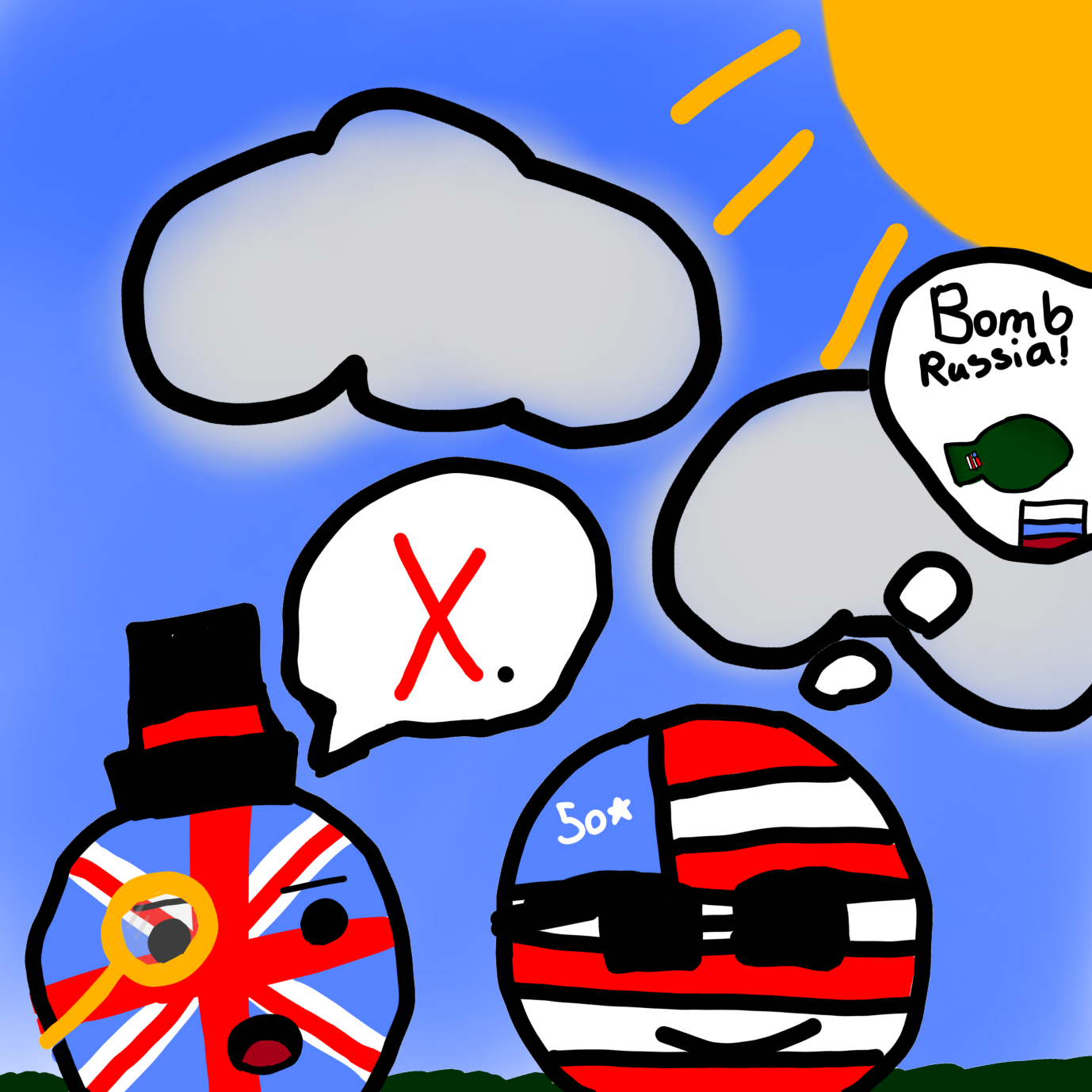Silly countryballs - ibisPaint