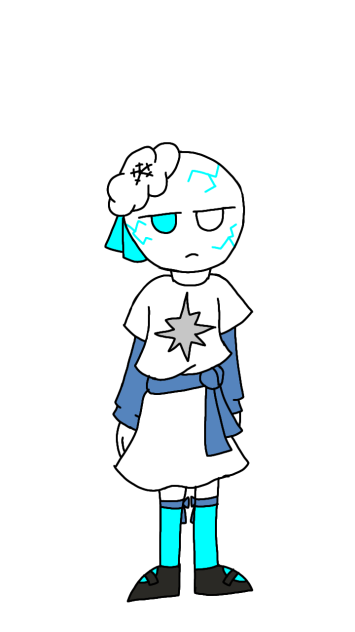 Blue Ice humanoid design - ibisPaint