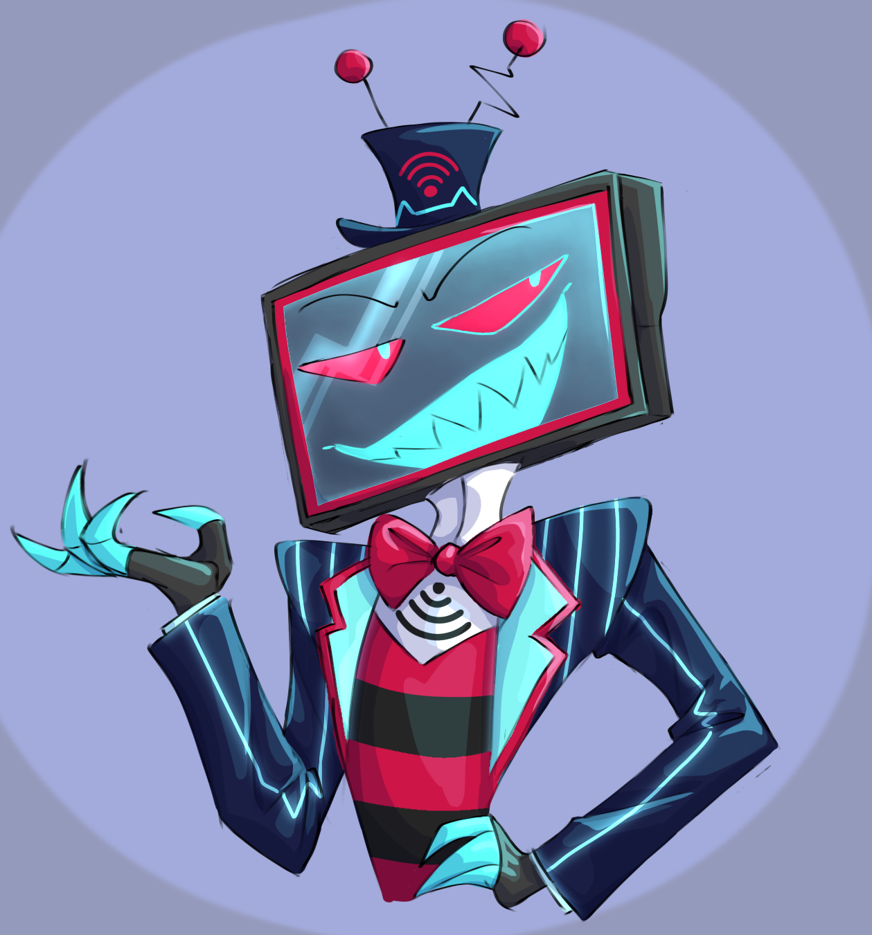 Tv man, big tv man, man with the tv head - ibisPaint