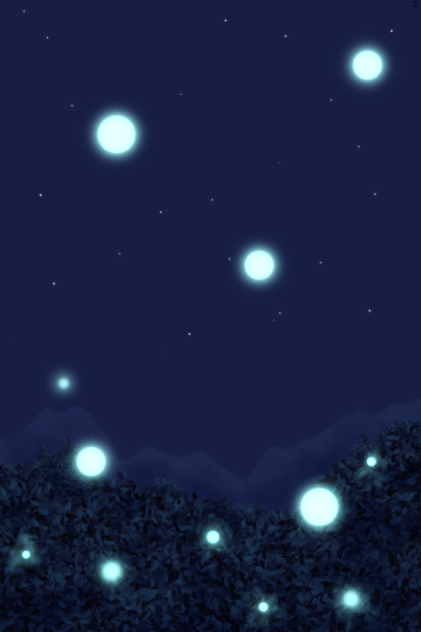 glow orbs background - ibisPaint