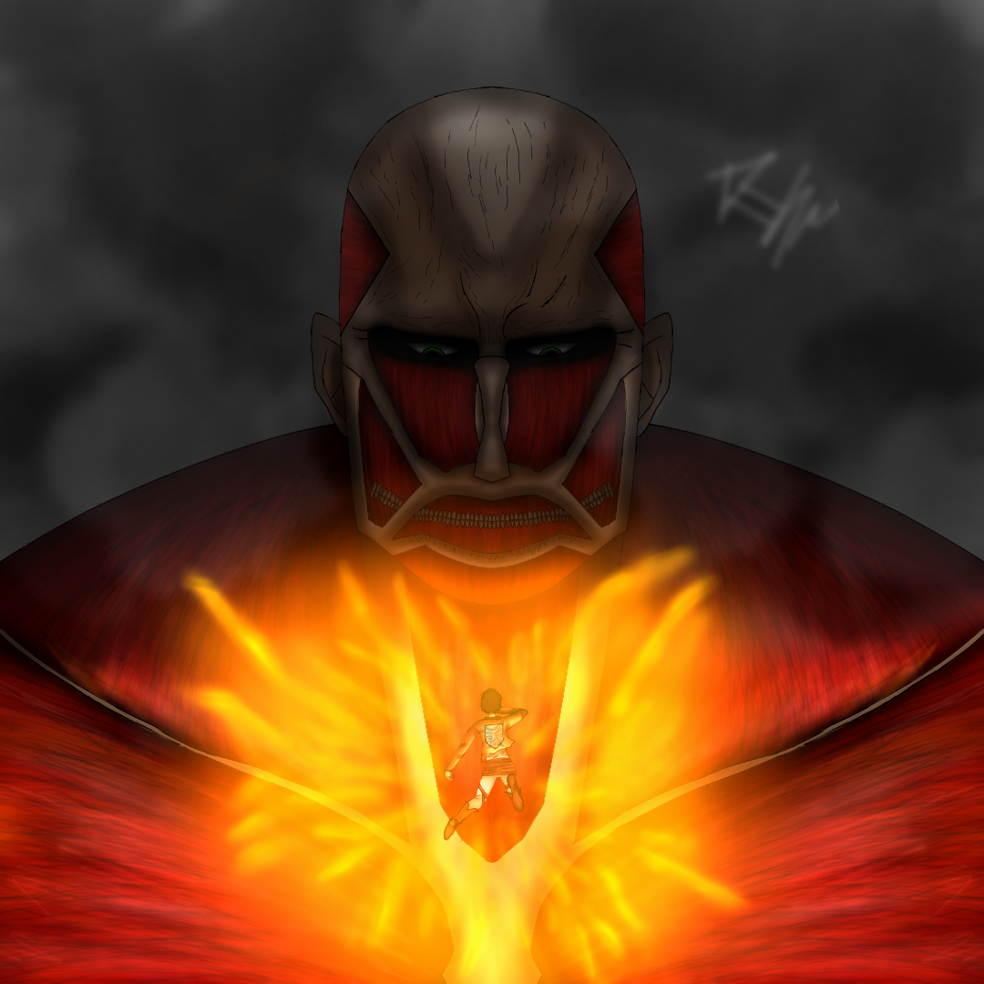 Colossal Titan vs Eren - ibisPaint