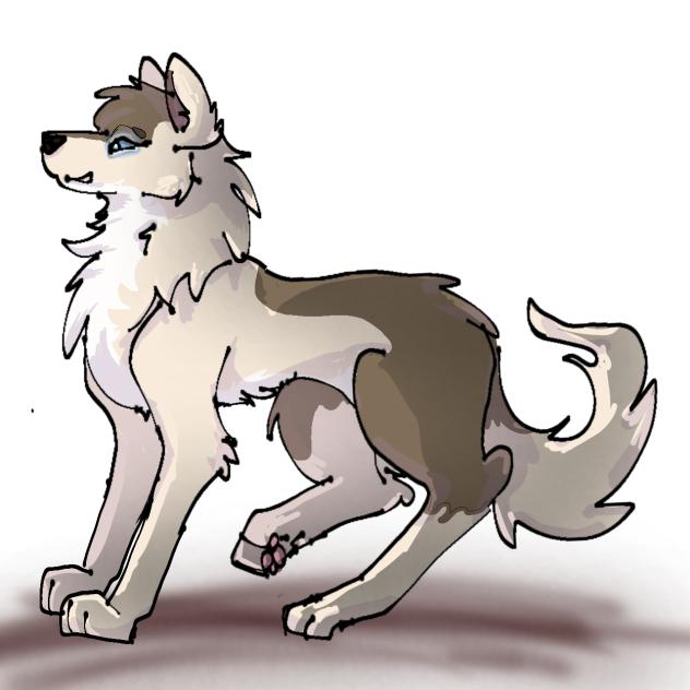 Happy wolf - ibisPaint