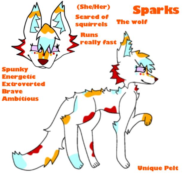 Sparks the wolf! - ibisPaint