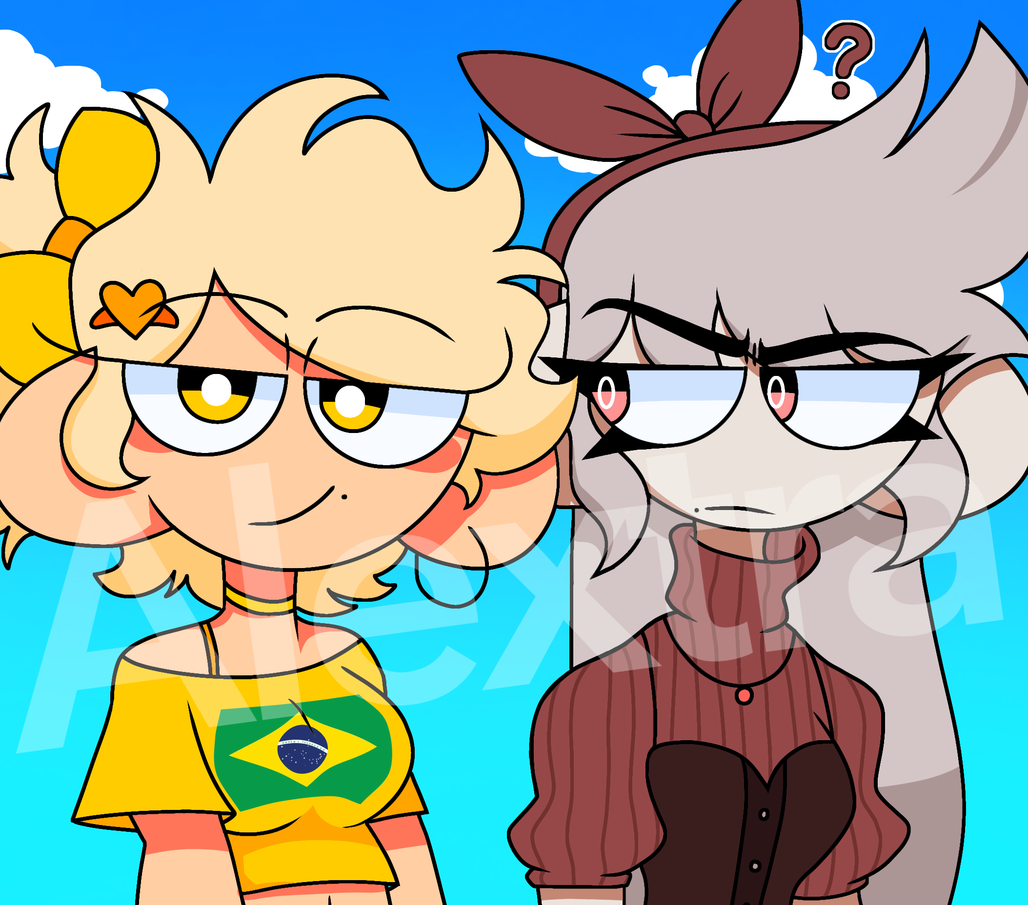 My OC’s Tera (left) and Charlotte(right) - ibisPaint