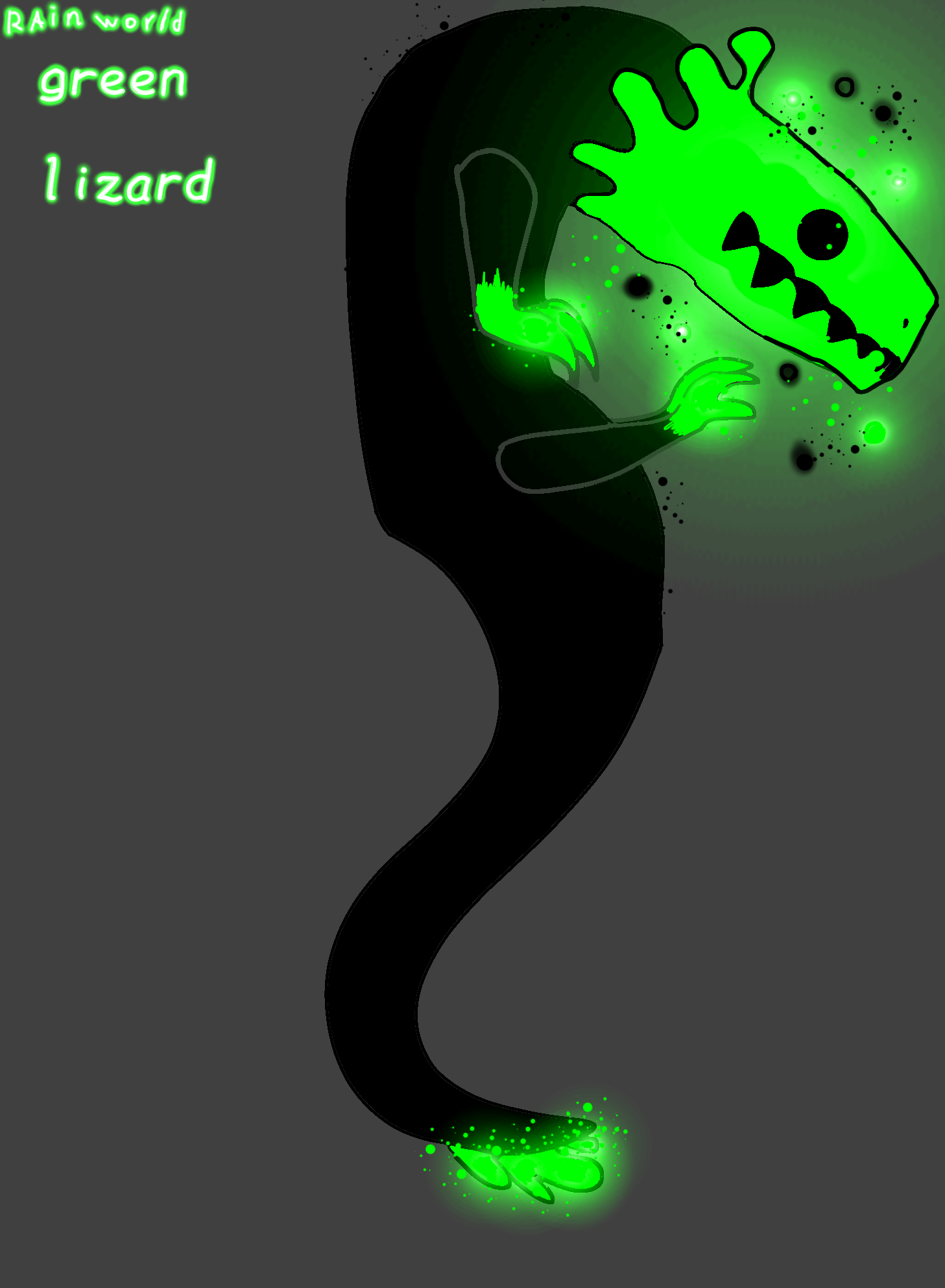 green lizard - ibisPaint