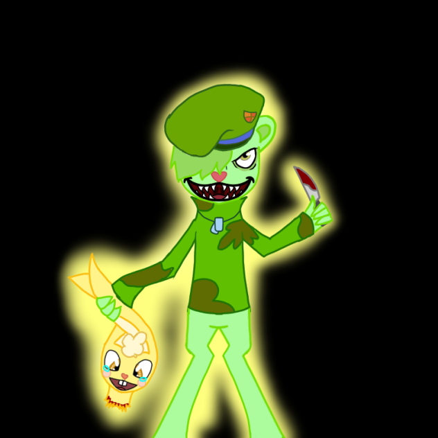 happy tree friends fliqpy and cuddles! - ibisPaint