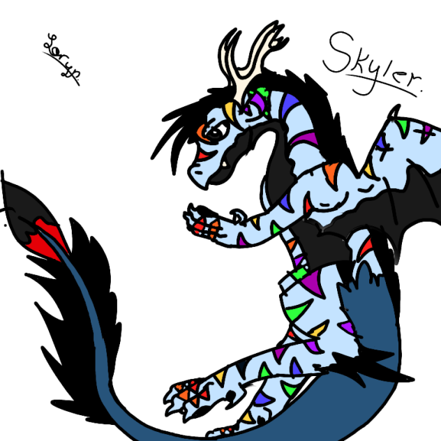 rainbow sea dragon - ibisPaint