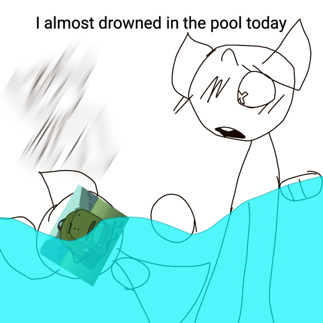 i almost drowned fr and is irl - ibisPaint