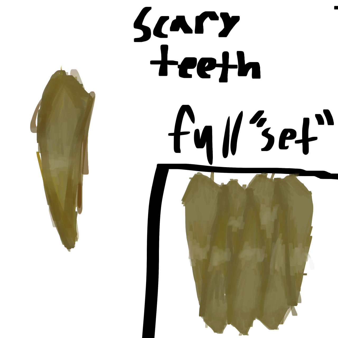 My scary teeth - ibisPaint