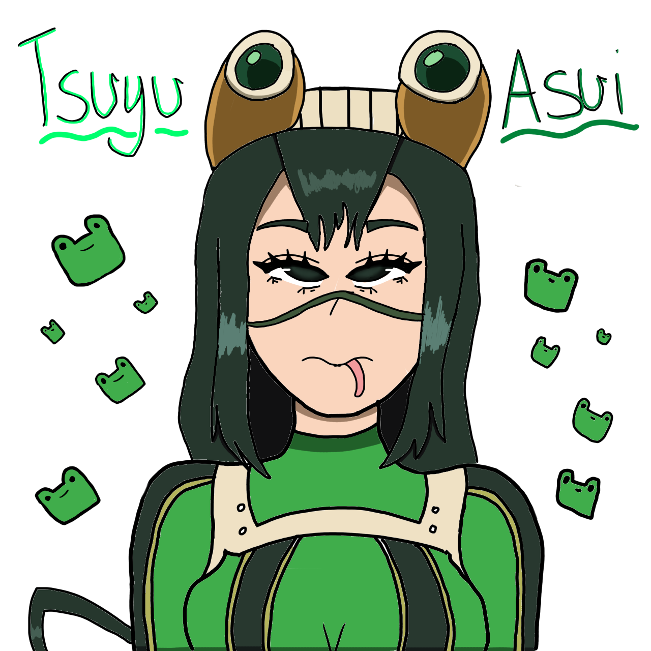 My hero academia Tsuyu Asui - ibisPaint