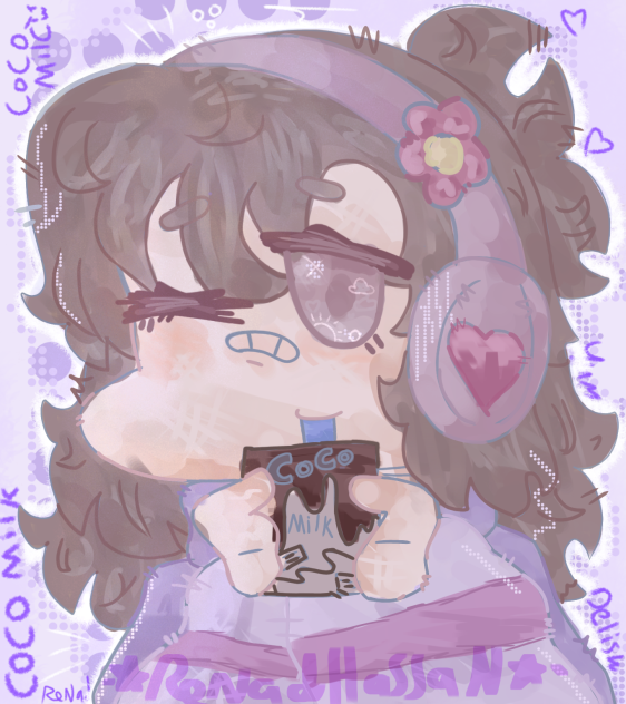 Tiny me drink Coco milk- idk - ibisPaint